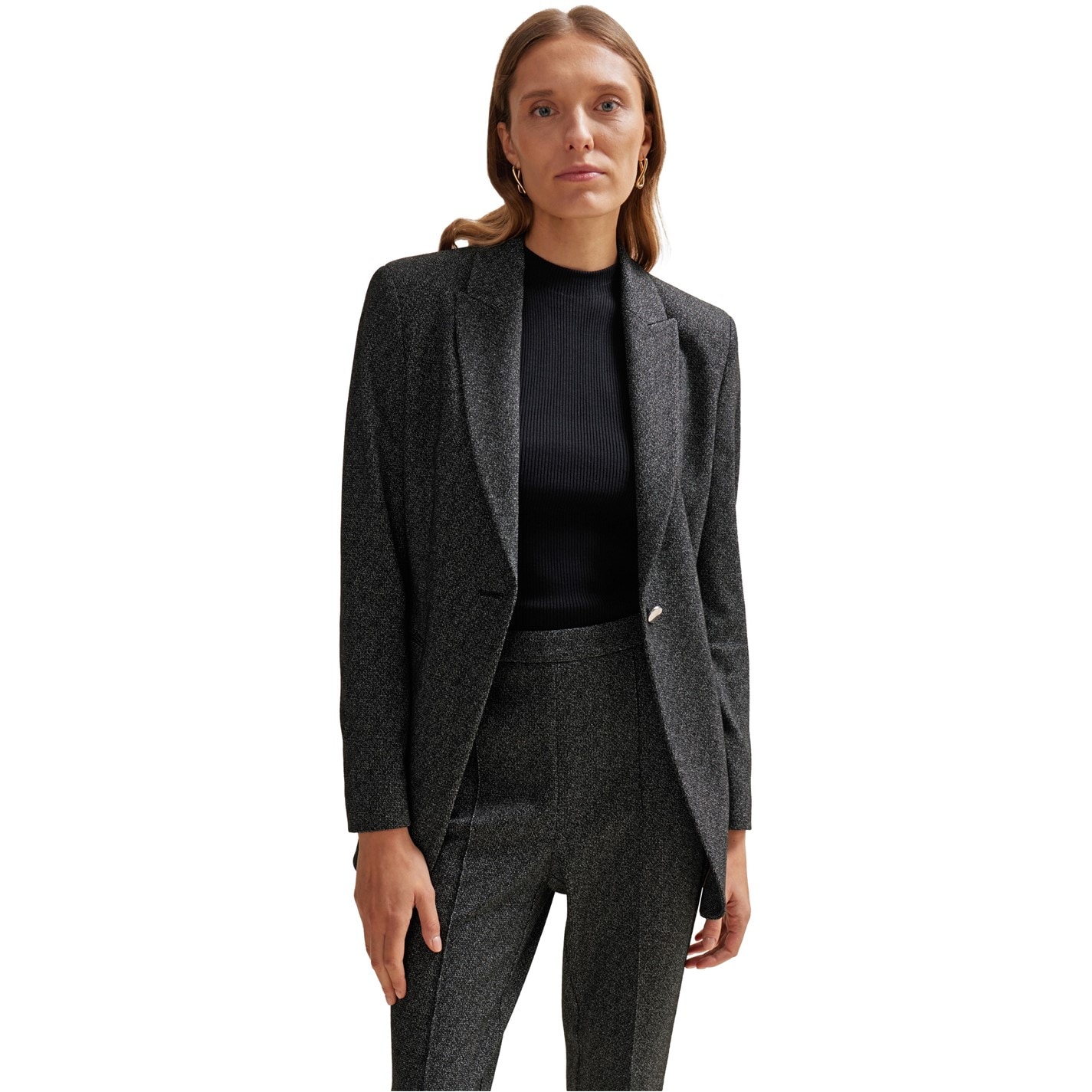 Boss | Women's Jubeka Single-Breasted Structured Blazer | Women | Open ...
