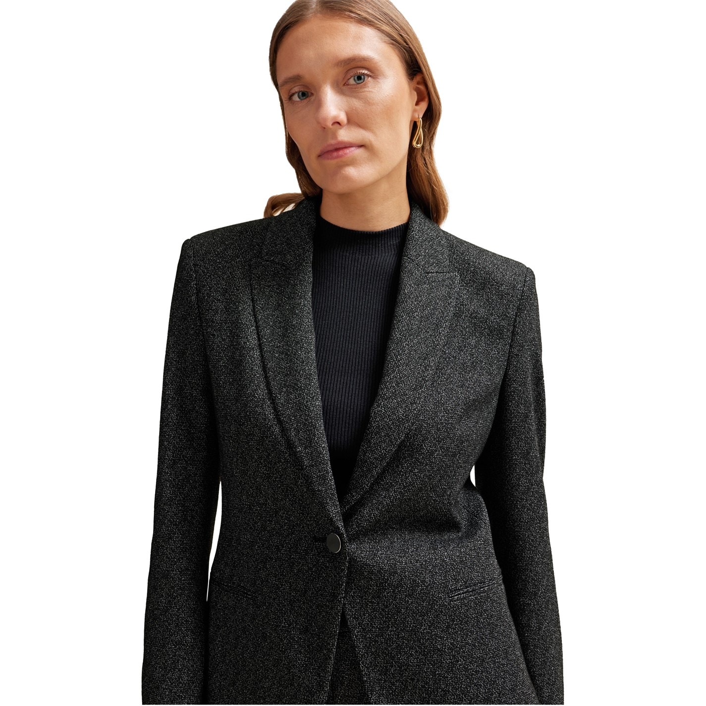 Boss | Women's Jubeka Single-Breasted Structured Blazer | Women | Open ...