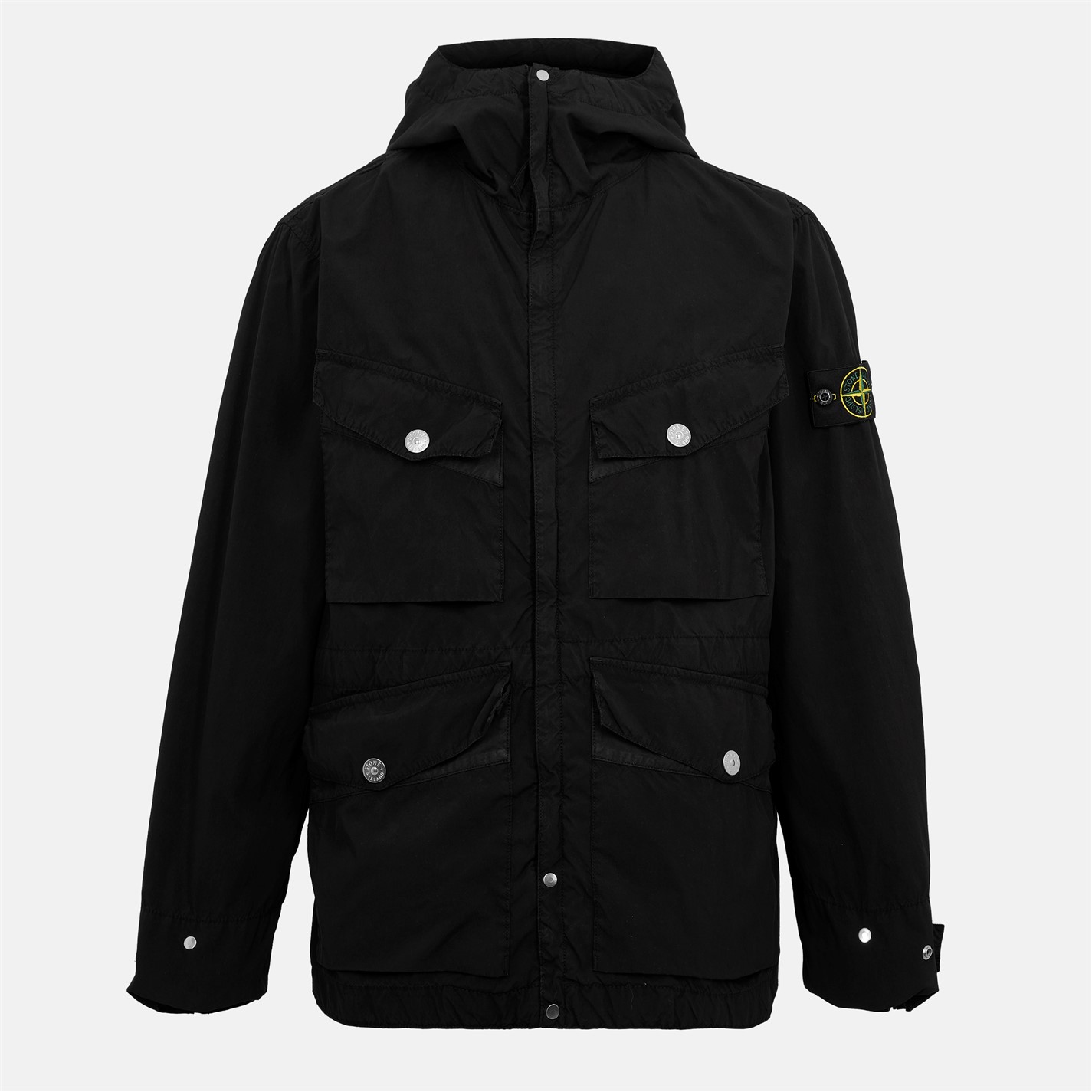 STONE ISLAND | Men's Military-Inspired Parka | Men | Nero V0029 | Flannels