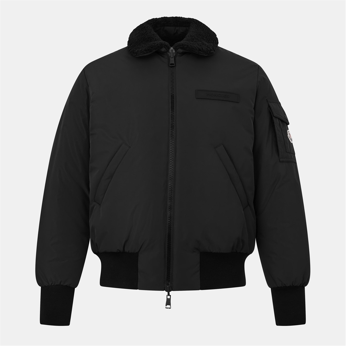 MONCLER | Men's Quilted Down Fill Technical Bomber Jacket | Men | Black ...