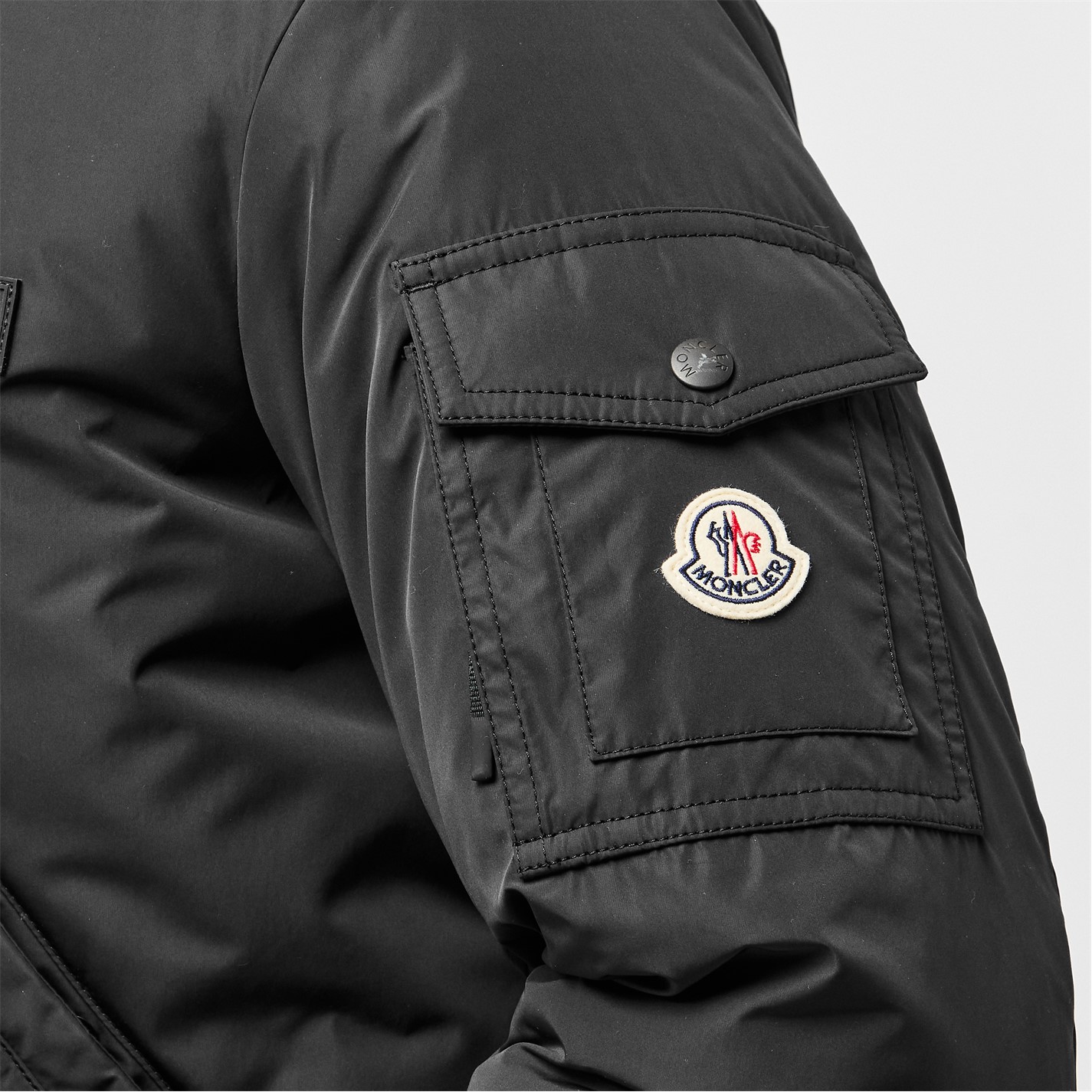 MONCLER | Men's Quilted Down Fill Technical Bomber Jacket | Men | Black ...