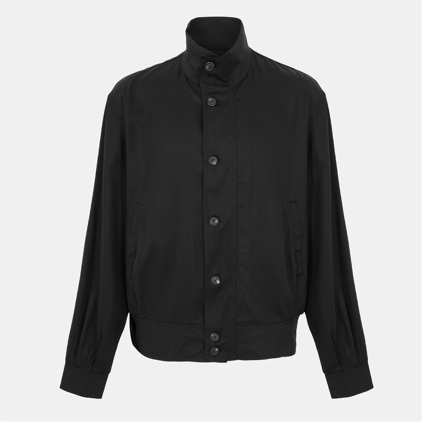 OUR LEGACY | Men's Ribbed Cuffs Harrington Jacket | Men | Draping Black ...