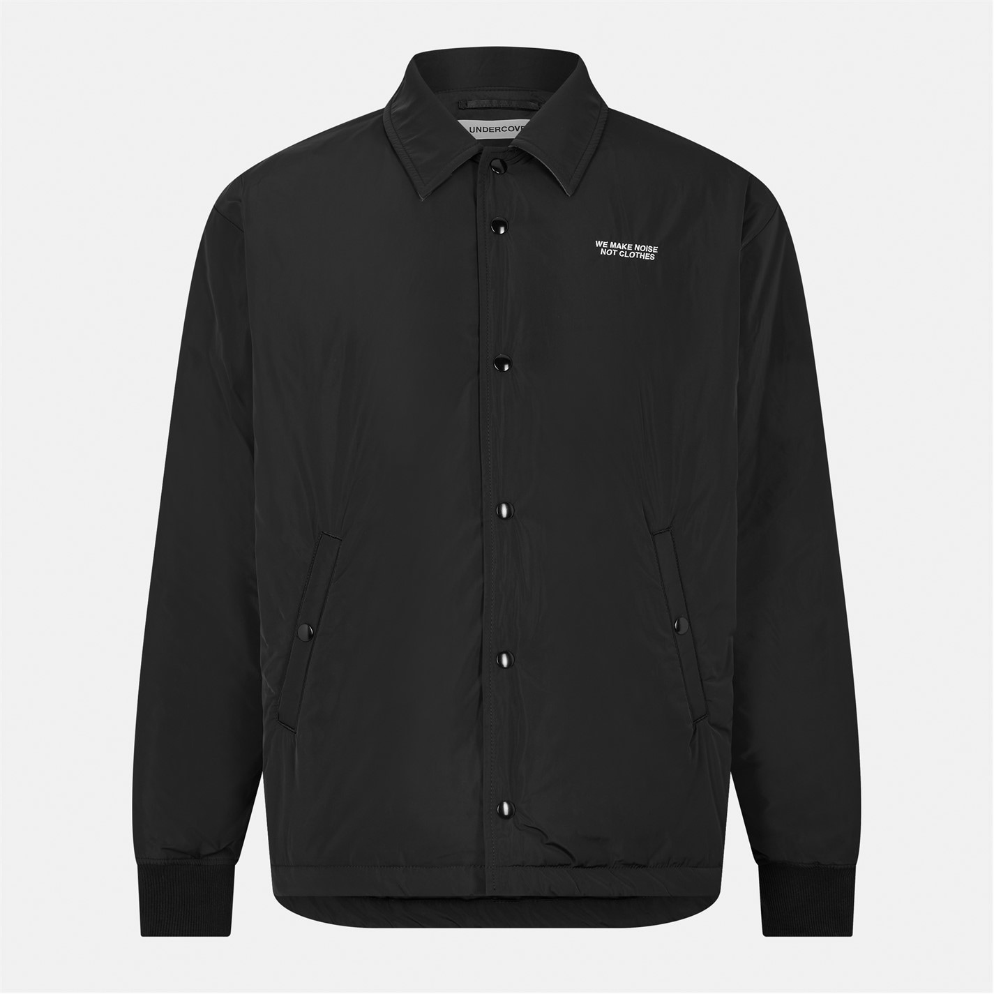UNDERCOVER | Men's Snap Button Ribbed Coach Jacket | Men | Black | Flannels