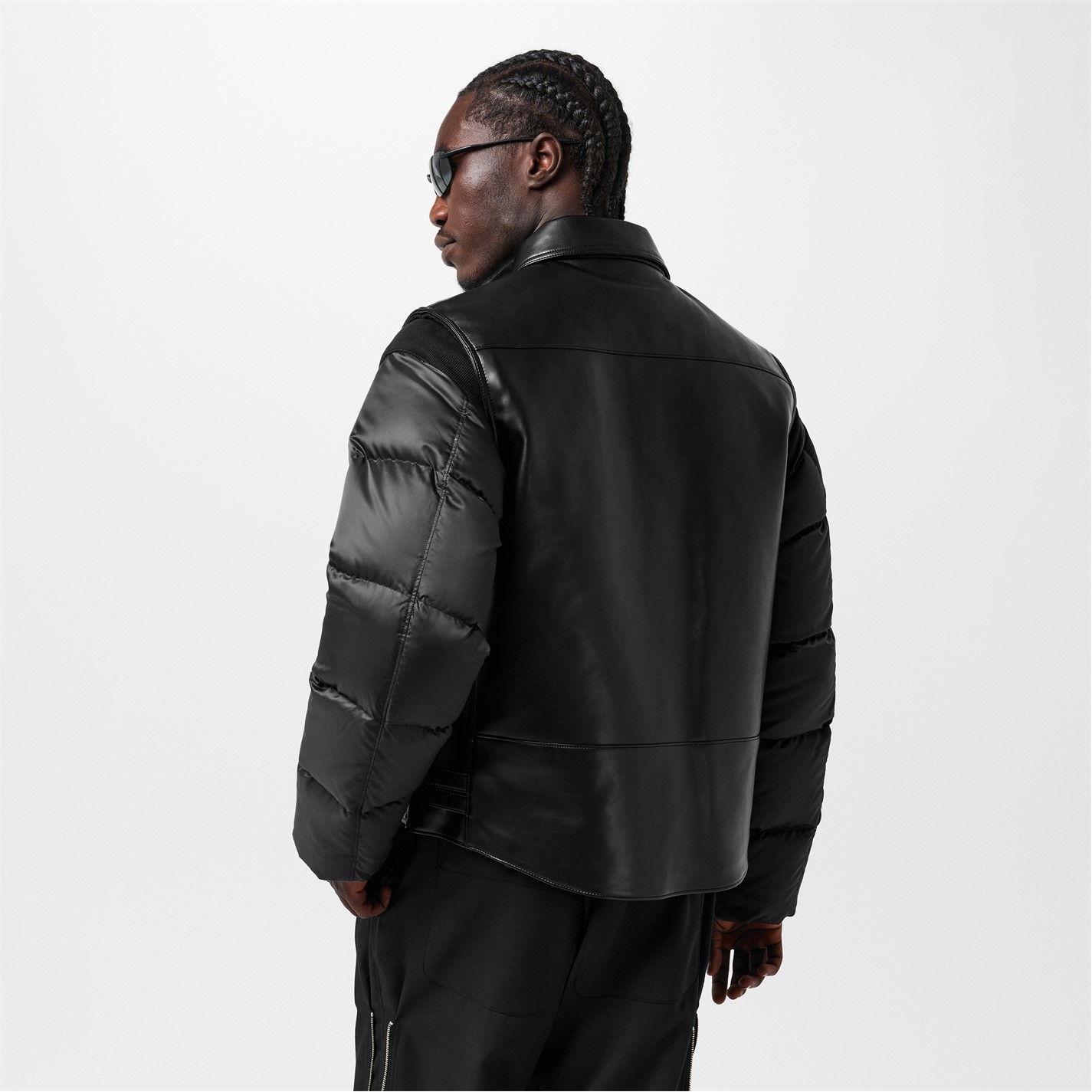 UNDERCOVER | Men's Leather Contemporary Cut Jacket | Men | Black | Flannels