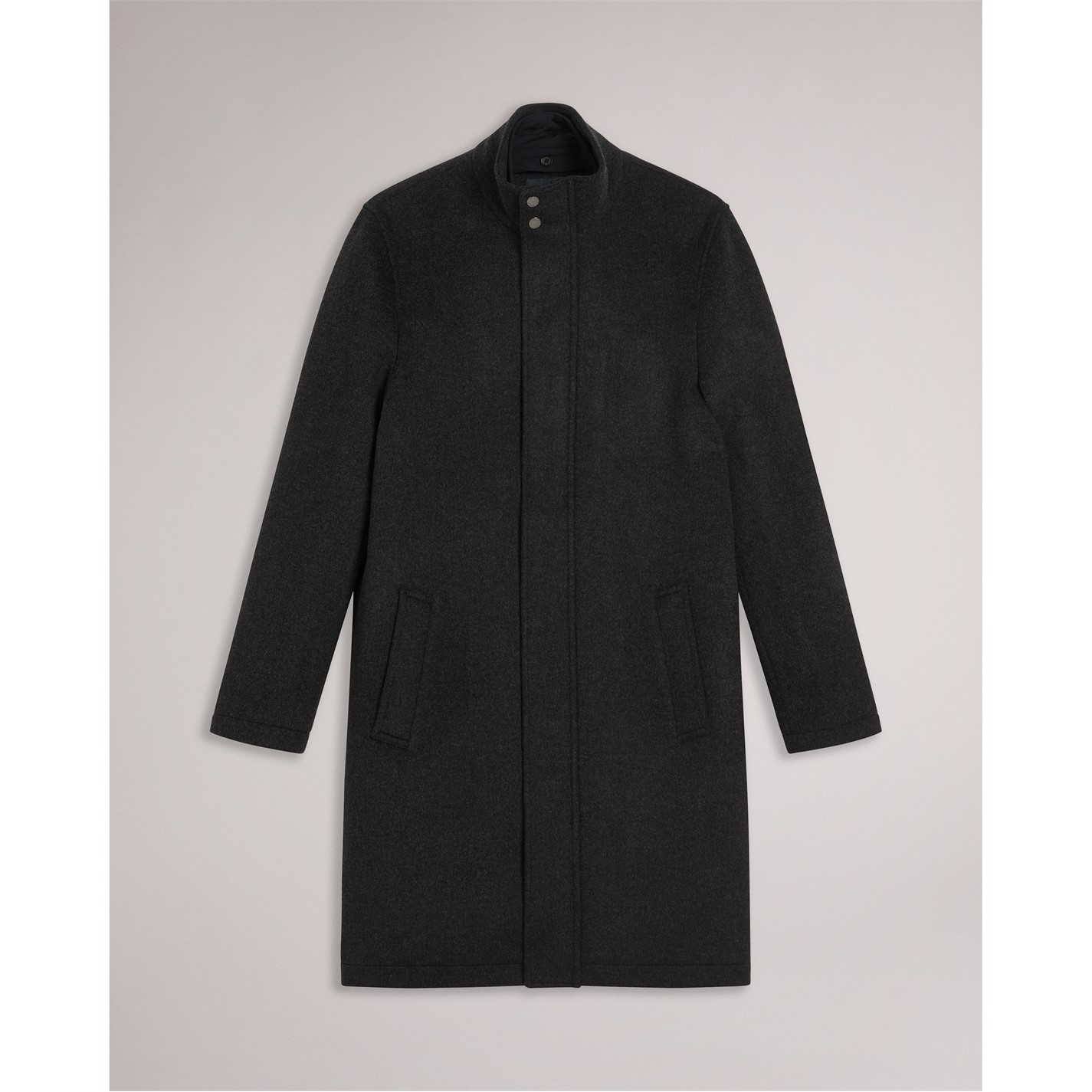 Ted Baker | Men's Funnel Neck Overcoat | Men | Overcoats | Flannels