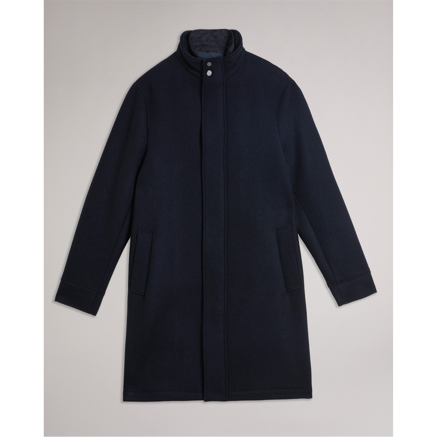Ted Baker | Men's Funnel Neck Overcoat | Men | Overcoats | Flannels