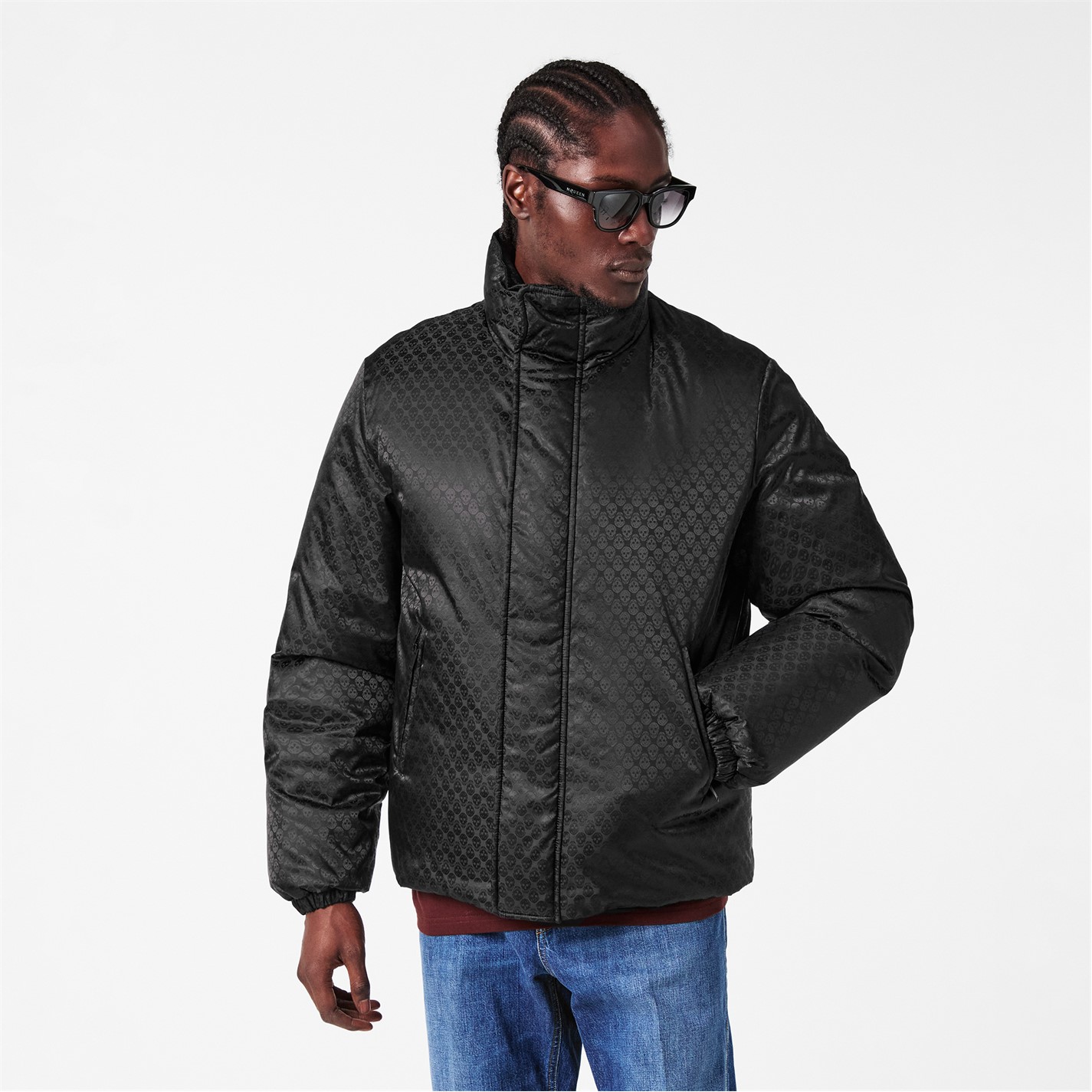 ALEXANDER MCQUEEN | Men's Medium Puffer Jacket | Men | Black | Flannels