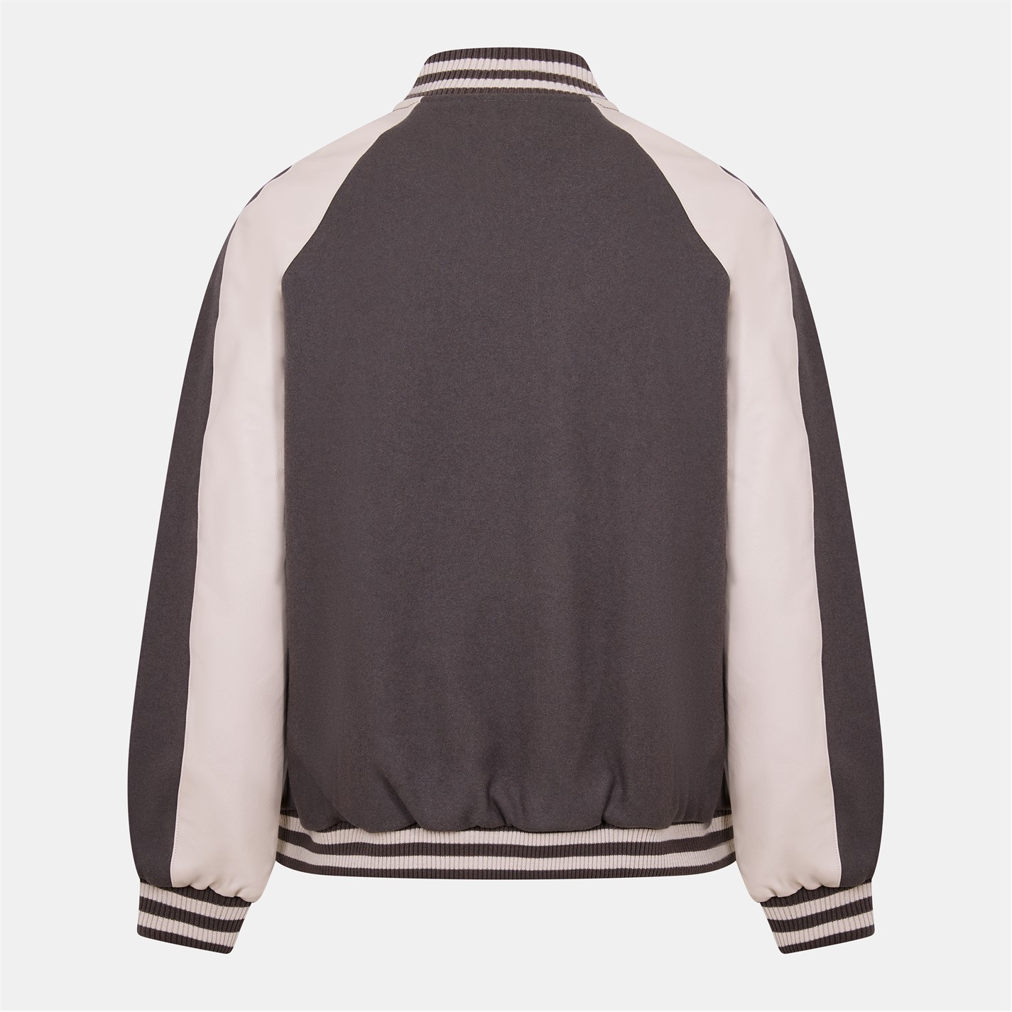 REPRESENT | Men's Metal Snap Button Varsity Jacket | Men | Stone | Flannels