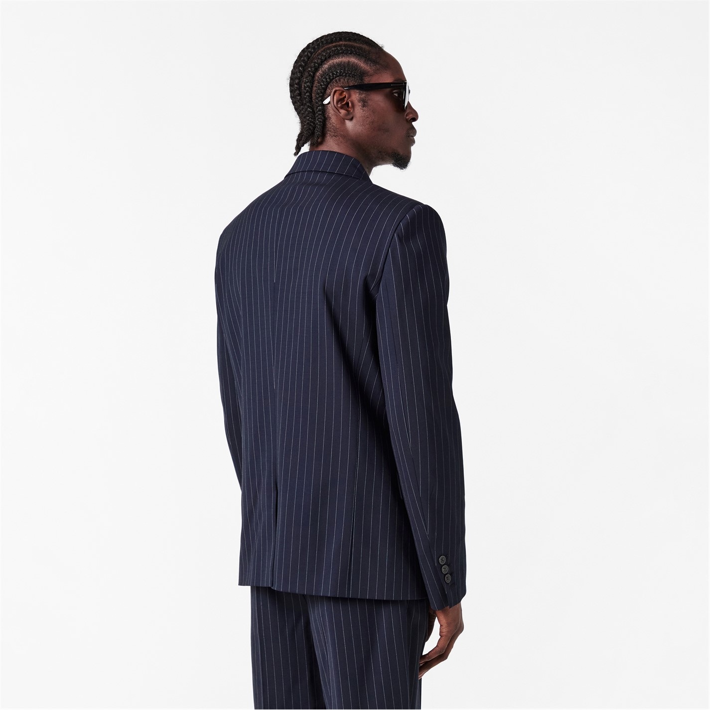BALMAIN | Men's Tailored Structured Blazer | Men | Blue/White | Flannels