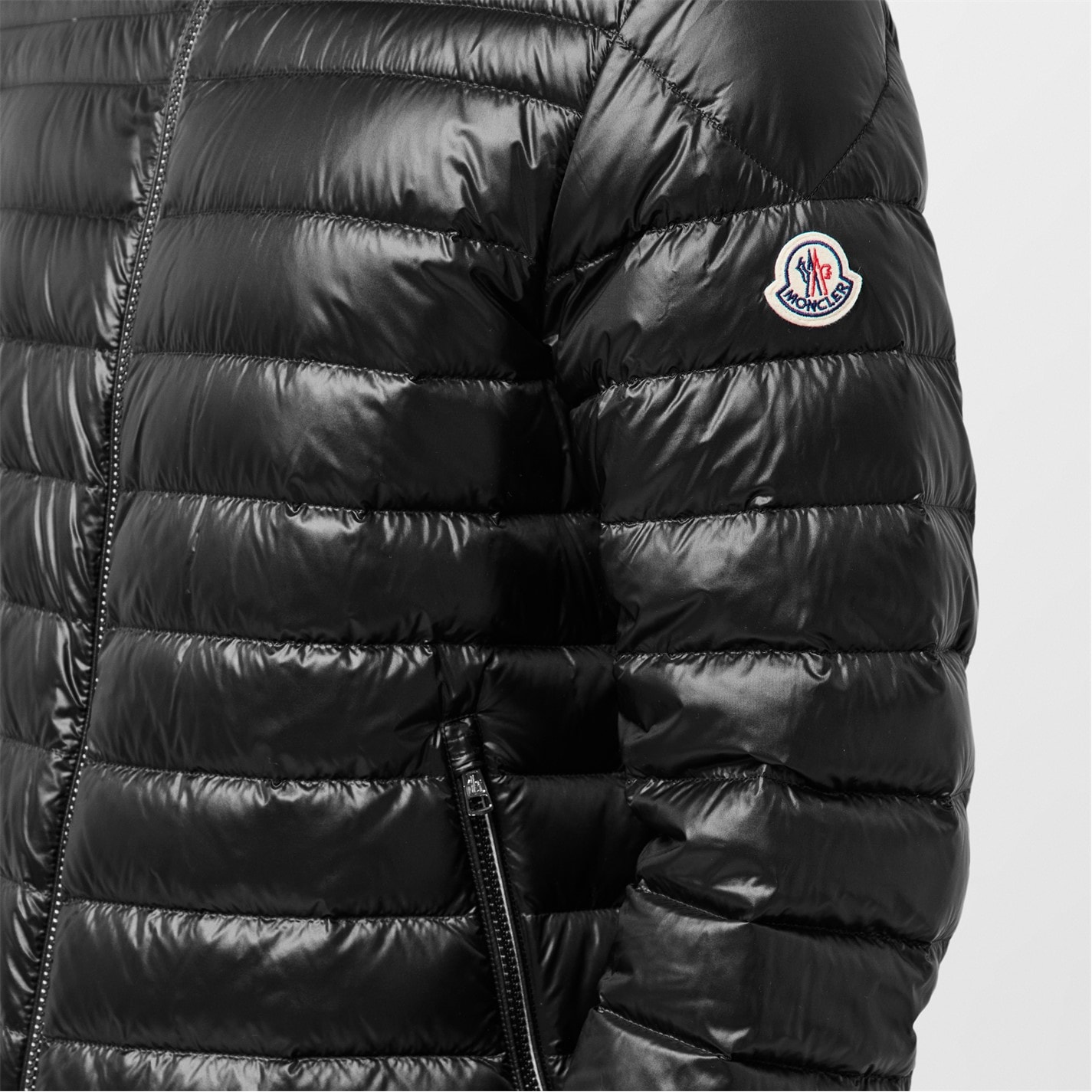 MONCLER | Men's Arnique Down Hip Length Long Sleeve Short Puffer Jacket ...