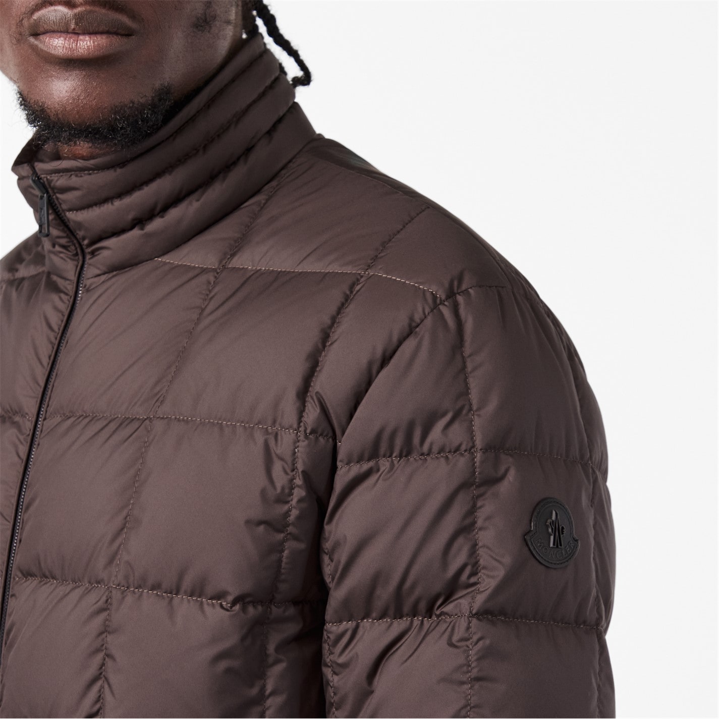 MONCLER | Men's Hybrid Winter Jacket | Men | Brown 243 | Flannels