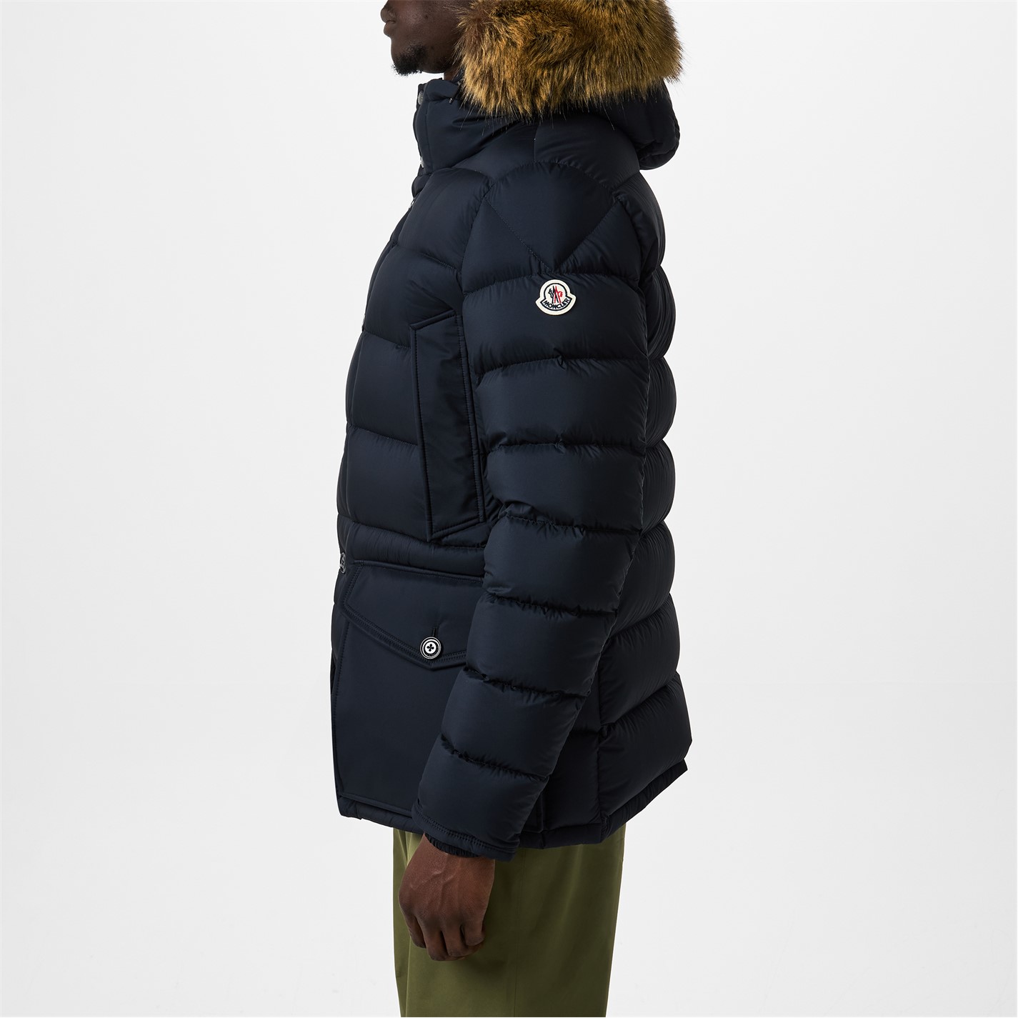 MONCLER | Clunye Short Down Jacket | Men | Navy 776 | Flannels