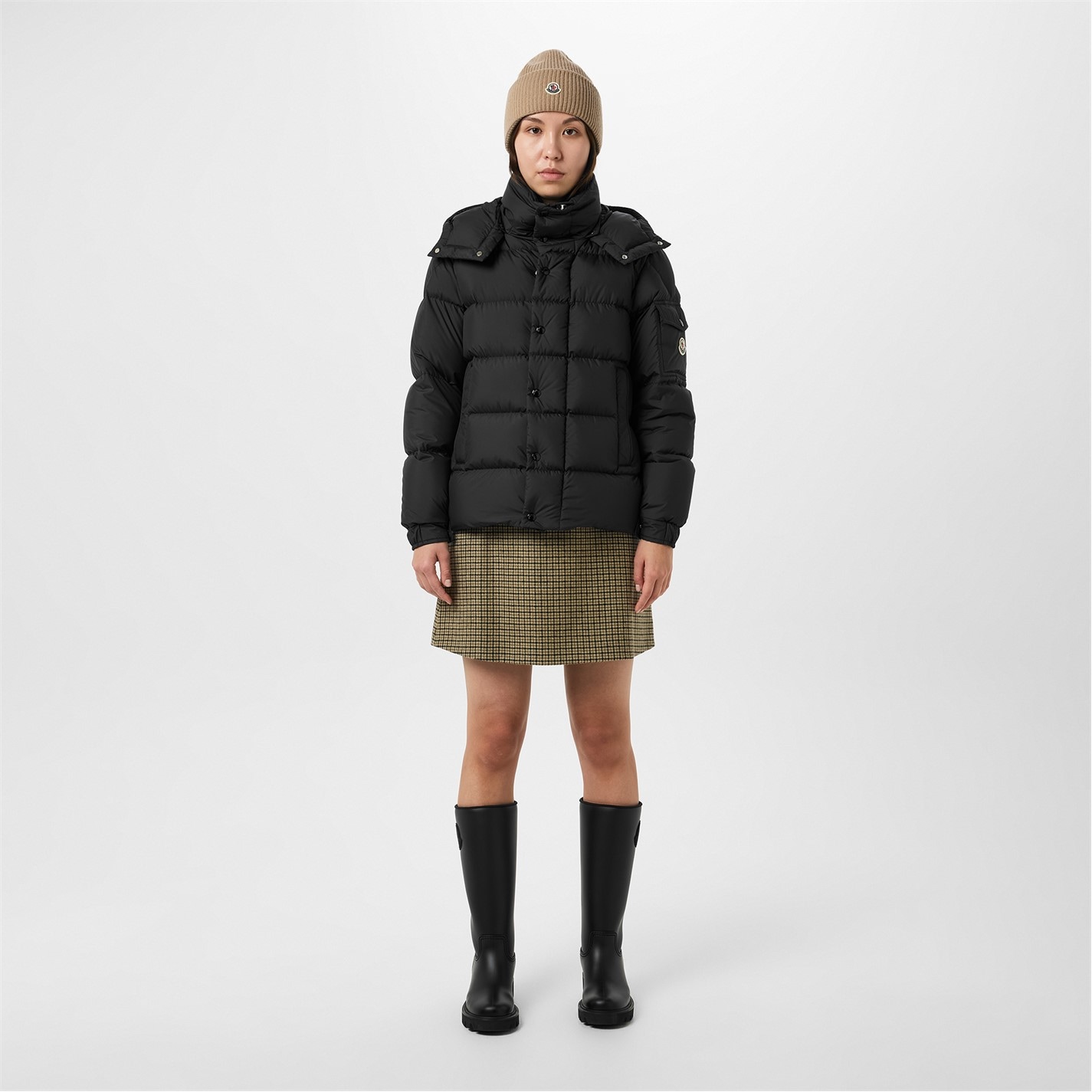 MONCLER | Women's Maya 70th Anniversary Down Detachable Hood Short ...