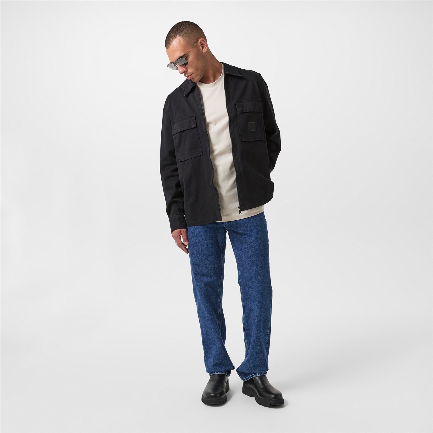 Boss | Men's Lovel Full Zip Overshirt | Men | Overshirts | Flannels