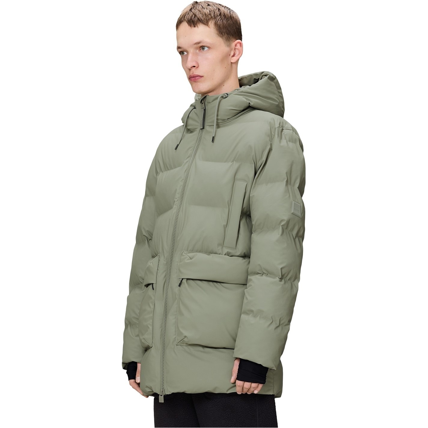 Rains | Men's Alta Waterproof Long Puffer Jacket | Men | Short Puffer ...