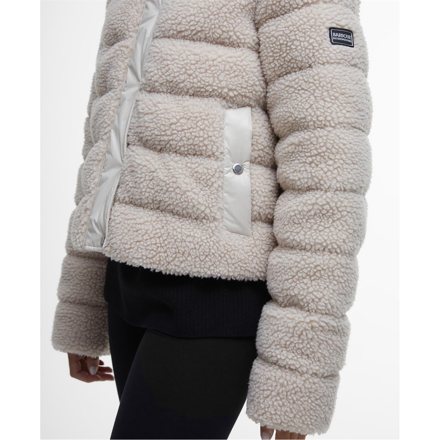 Barbour International | Women's Franchesca Sherpa Fleece Quilted ...