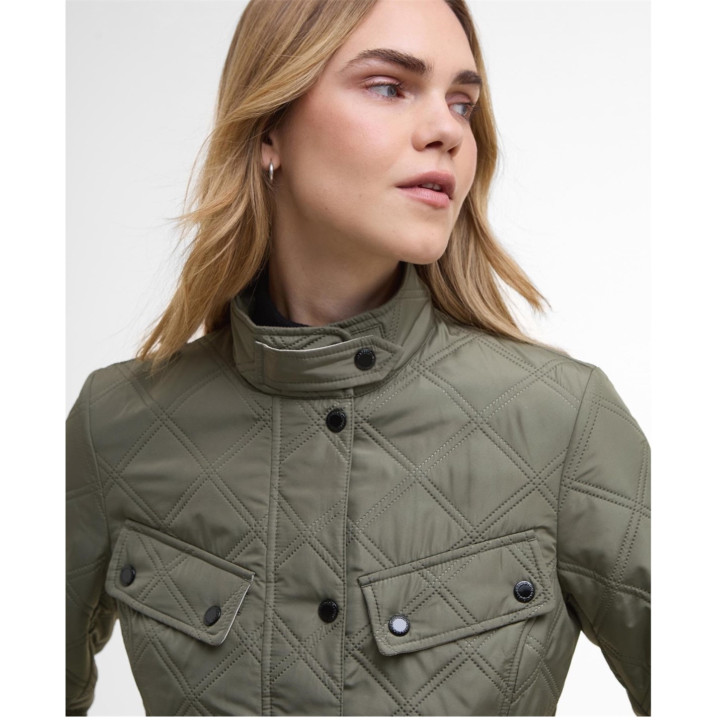 Barbour International | Womens Halsey Long Sleeve Quilted Jacket ...