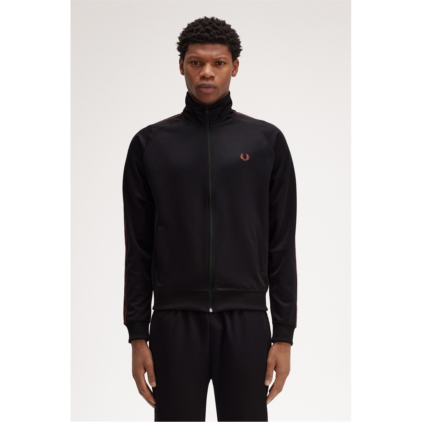 Fred Perry | Tape Track Jacket | Men | Poly Tracksuits | Flannels