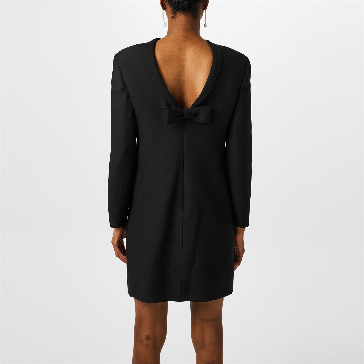 VALENTINO | Bow Back Mini Dress | Women | Black | Flannels