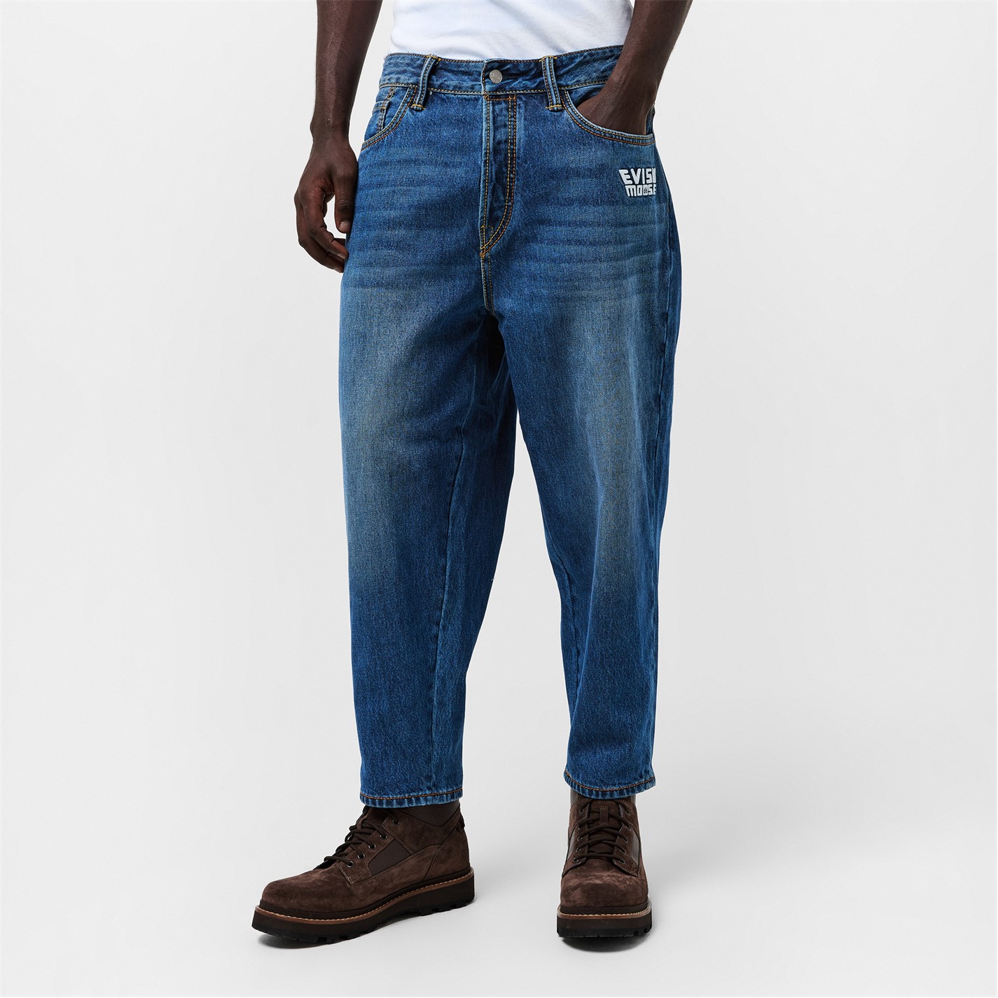 MOOSE KNUCKLES | Mens x Evisu Straight Leg Jeans | Men | Indgio | Flannels