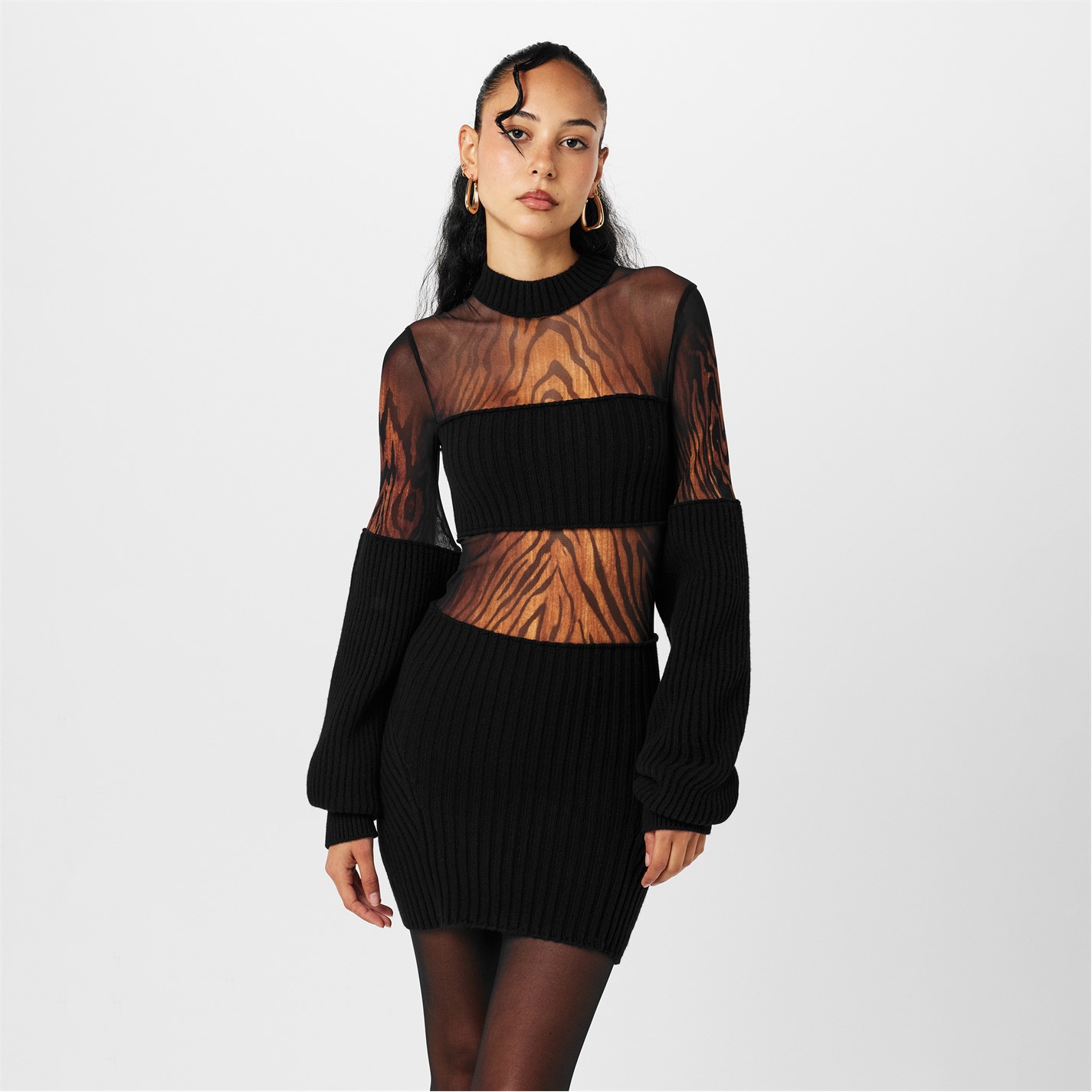 JEAN PAUL GAULTIER | Women's Mini Dress | Women | Black/Brwn | Flannels