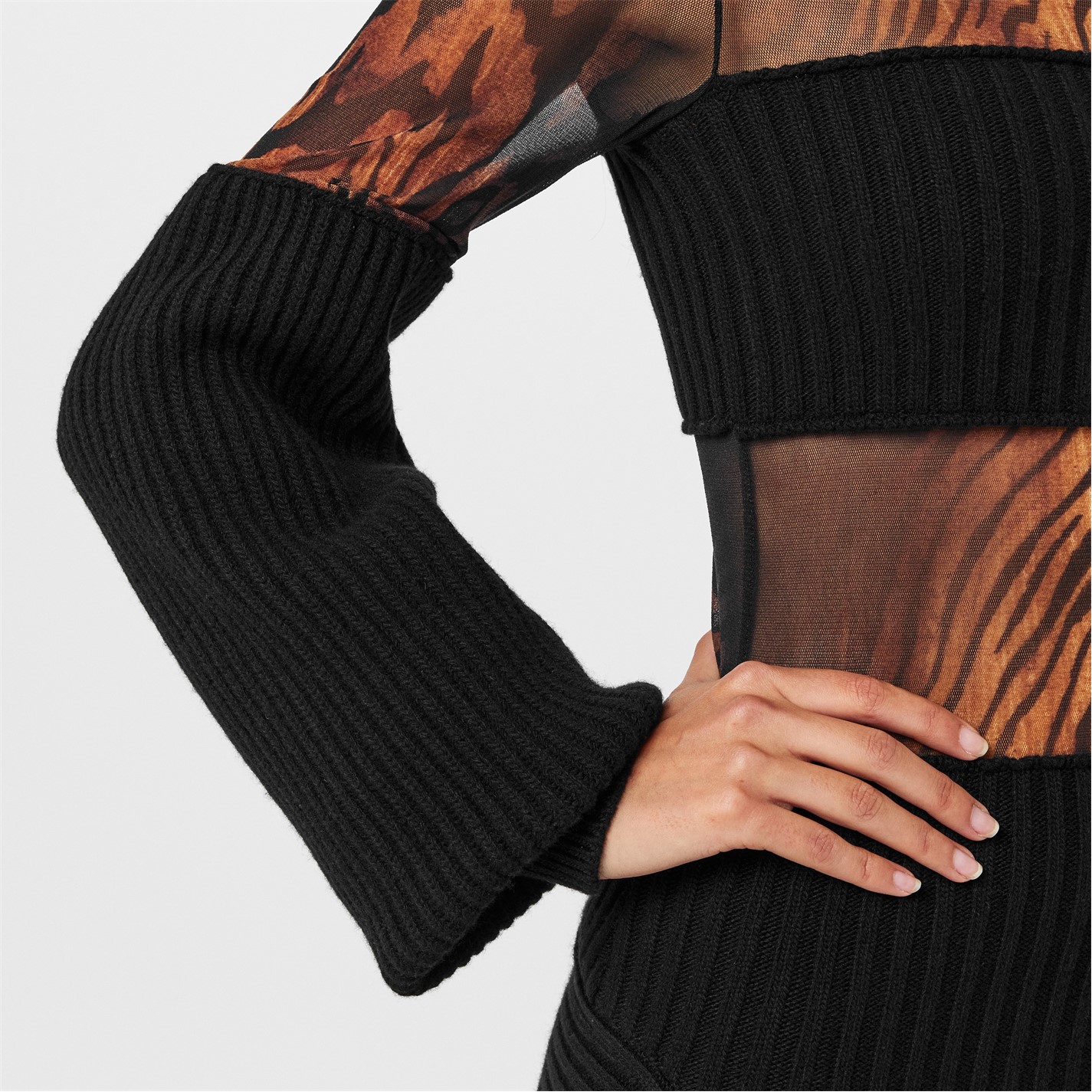 JEAN PAUL GAULTIER | Women's Mini Dress | Women | Black/Brwn | Flannels