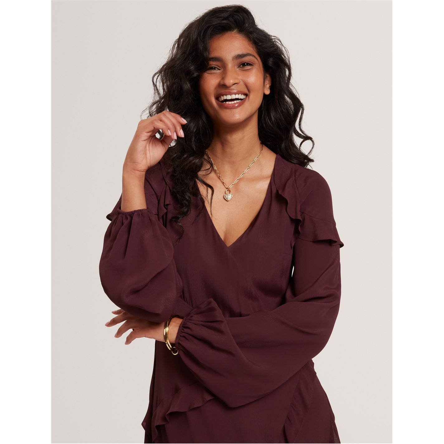 Ted Baker | Women's Long-Sleeve Midi Tea Dress | Women | Tea Dresses ...