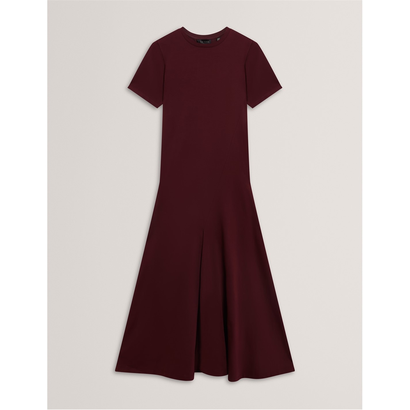 Ted Baker | Women's Mixed Midi Tea Dress | Women | Oxblood | Flannels
