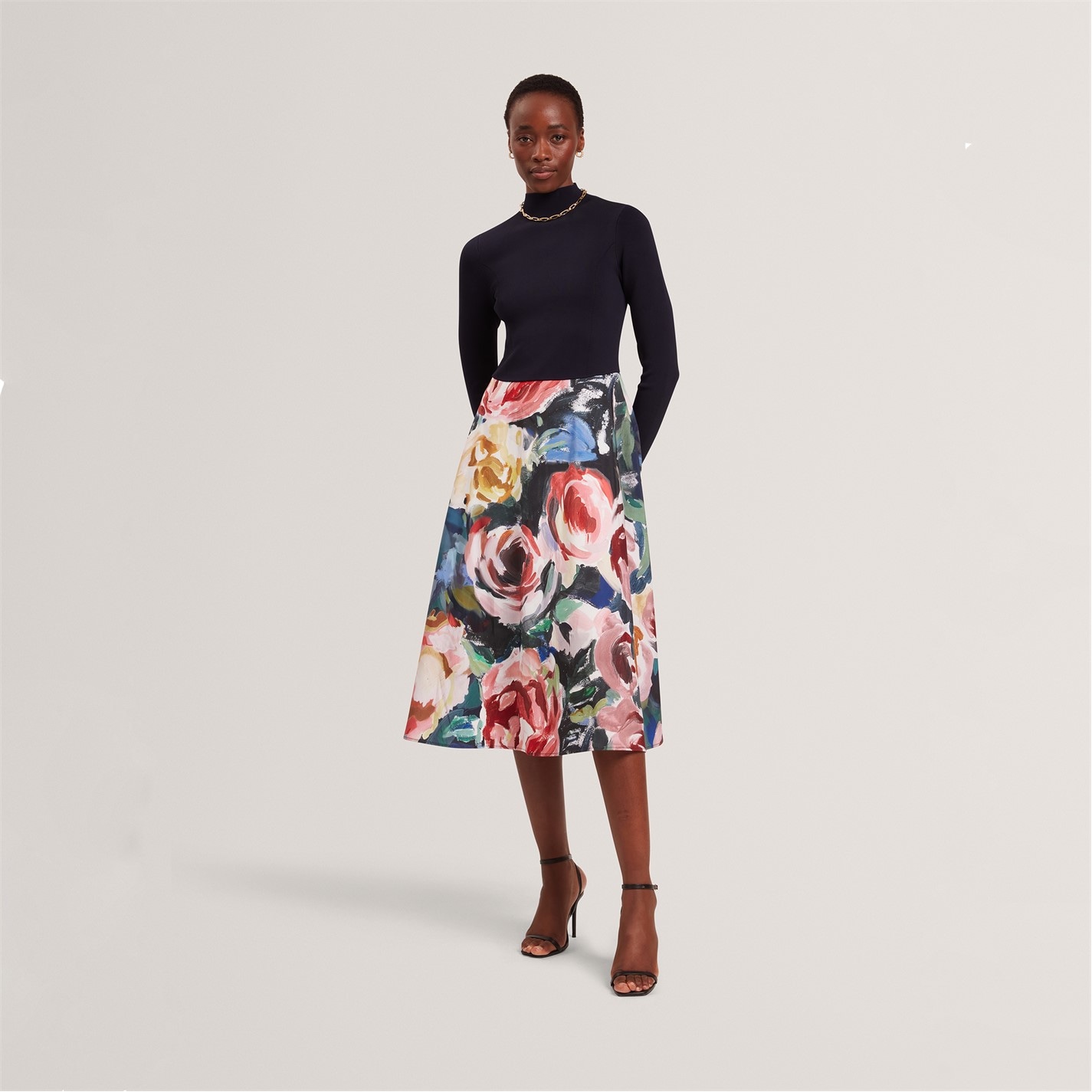 Ted Baker | Women's Print Midi Tea Dress | Women | Tea Dresses | Flannels