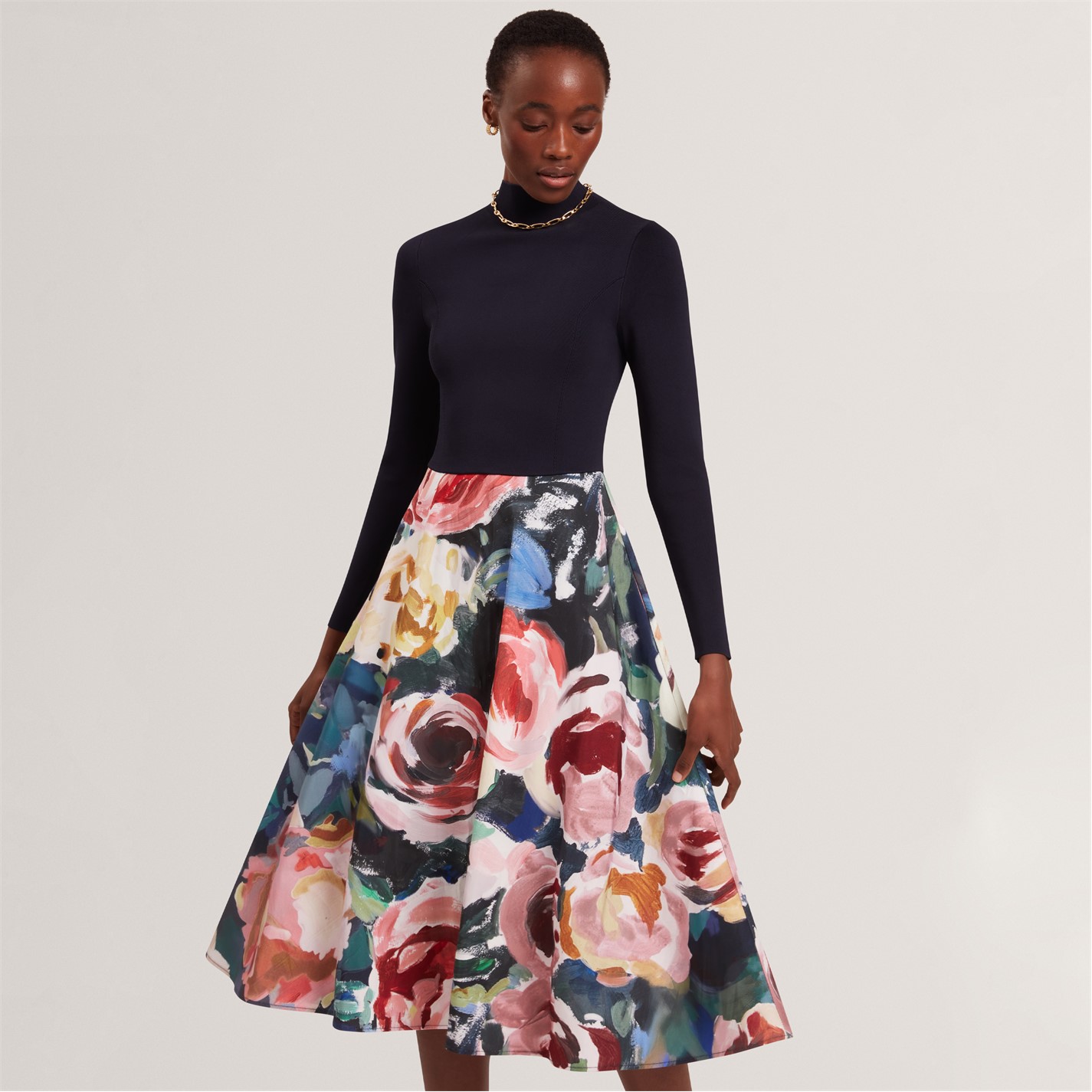 Ted Baker | Women's Print Midi Tea Dress | Women | Tea Dresses | Flannels