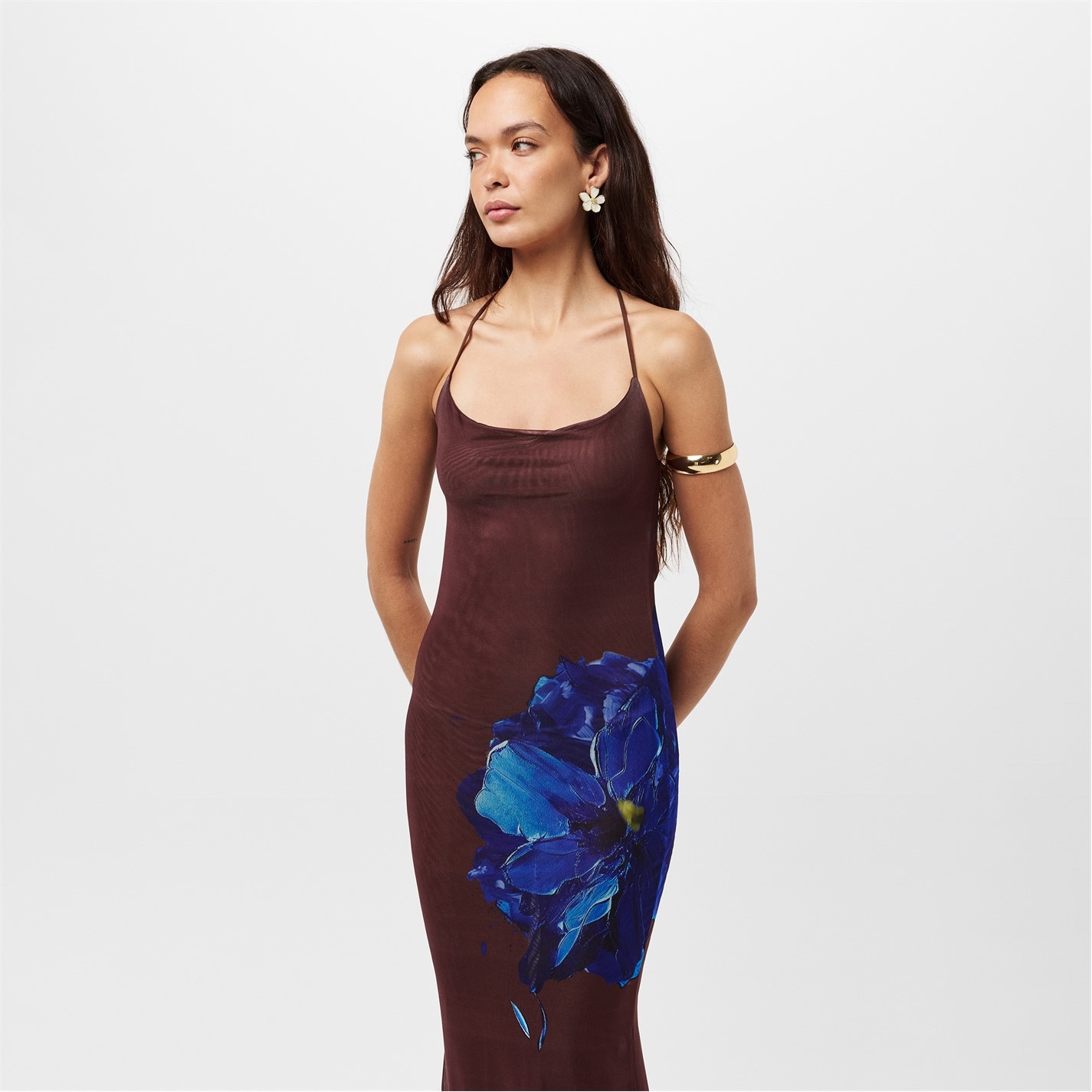 GRACE JACOB | Women's Maxi Dress | Women | Brown/Blue | Flannels