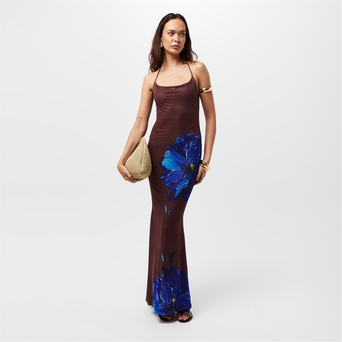 GRACE JACOB | Women's Maxi Dress | Women | Brown/Blue | Flannels