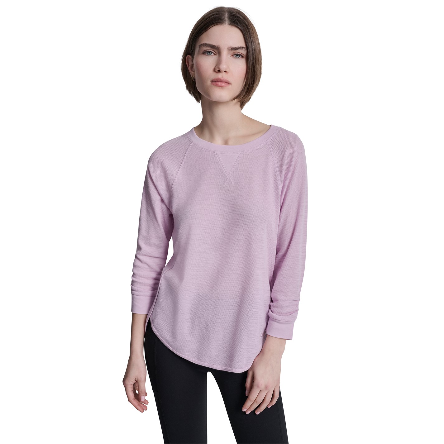 DKNY | DKNY M Wffl 3/4 S T Ld62 | Women | Slim Fit T-Shirts | Flannels