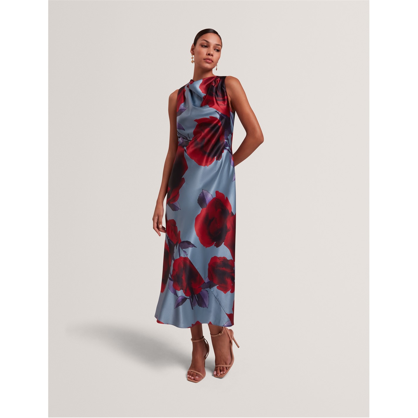Ted Baker | Women's Print Tea Dress | Women | Lt-Blue | Flannels