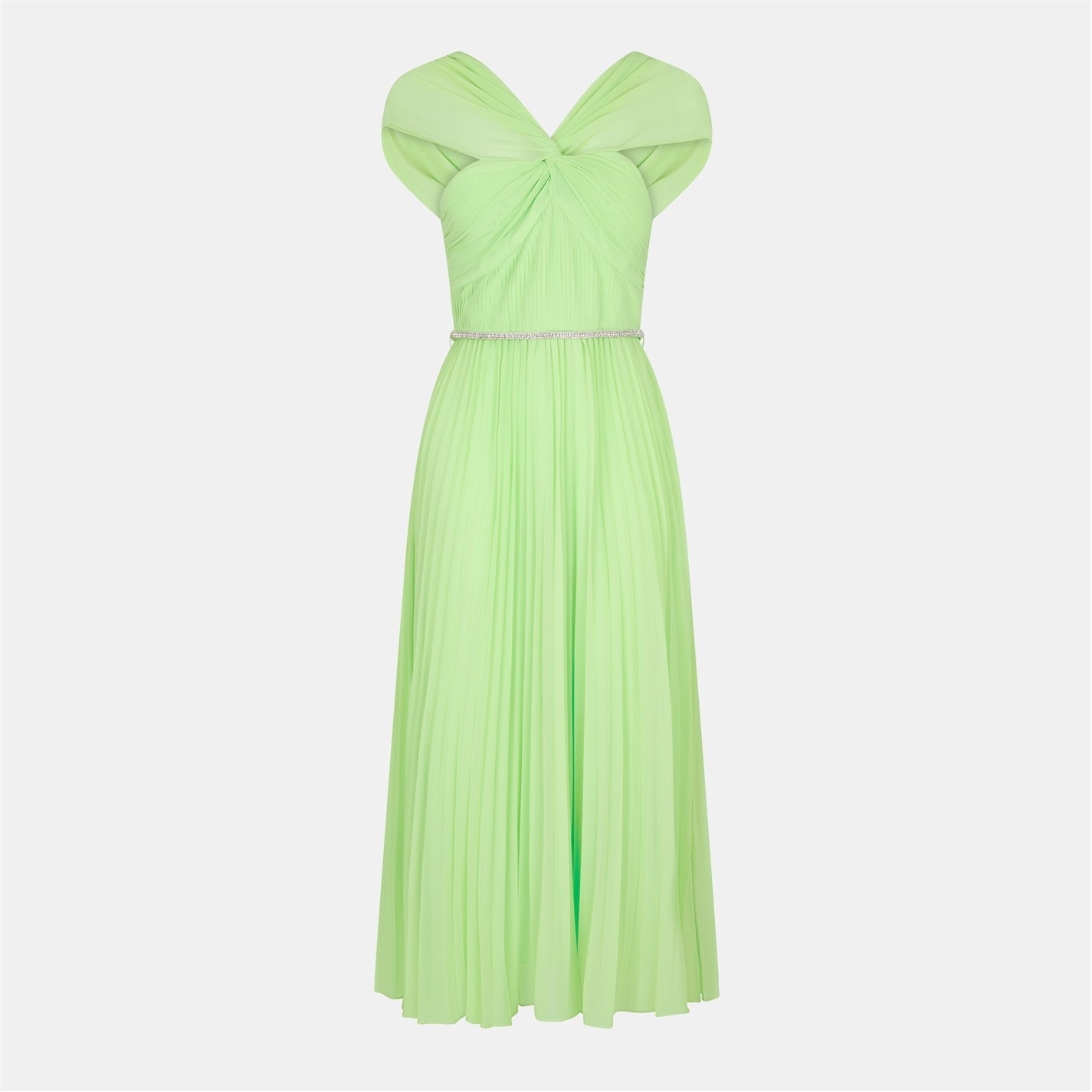 SELF PORTRAIT | Women's Chiffon Shift Dress | Women | Green | Flannels