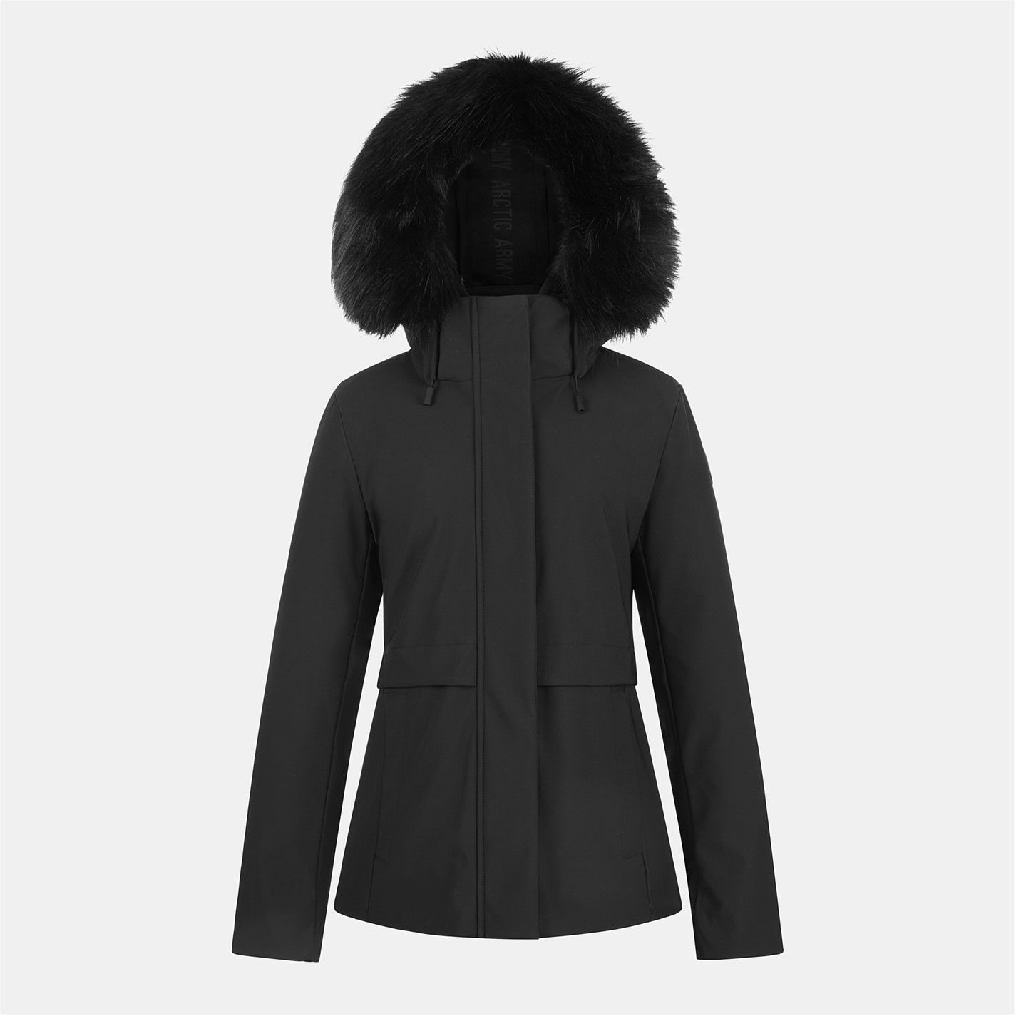 ARCTIC ARMY | Women's Hooded Long Sleeve Weather Resistant Parka ...