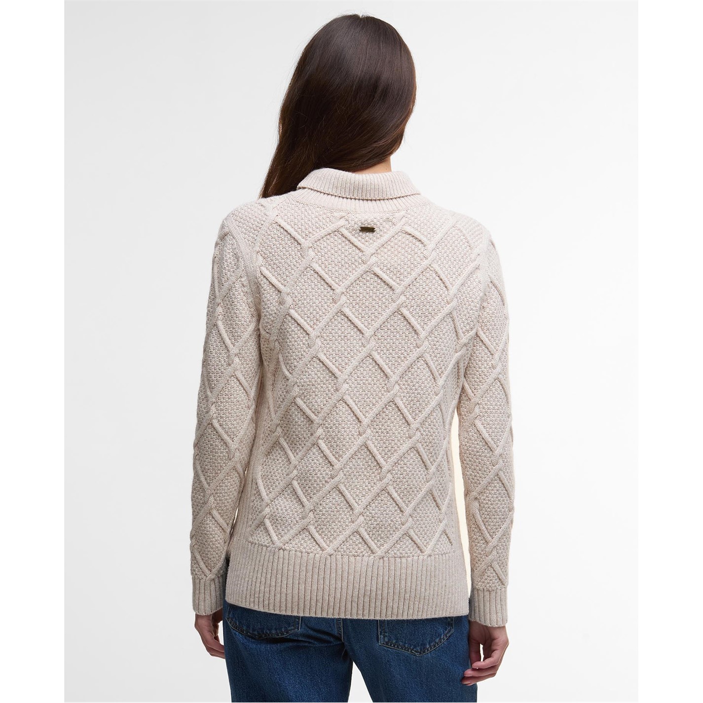 Barbour | Burne Roll Neck Jumper | Women | Oatmeal | Flannels