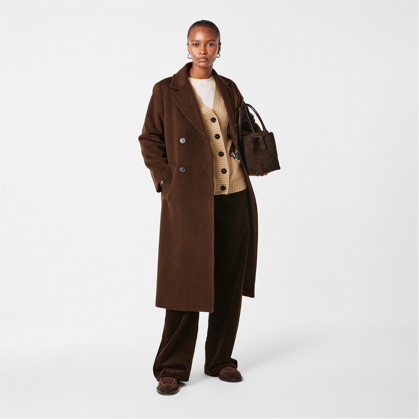 WEEKEND MAX MARA | Women's Zufolo Overcoat | Women | Chocolate | Flannels