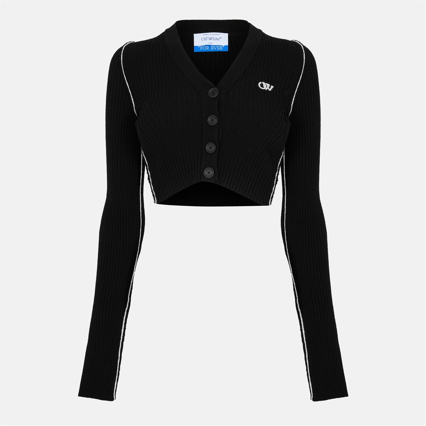 OFF WHITE | Women's Diagonal Stripe Knitted Top | Women | Black Sand ...
