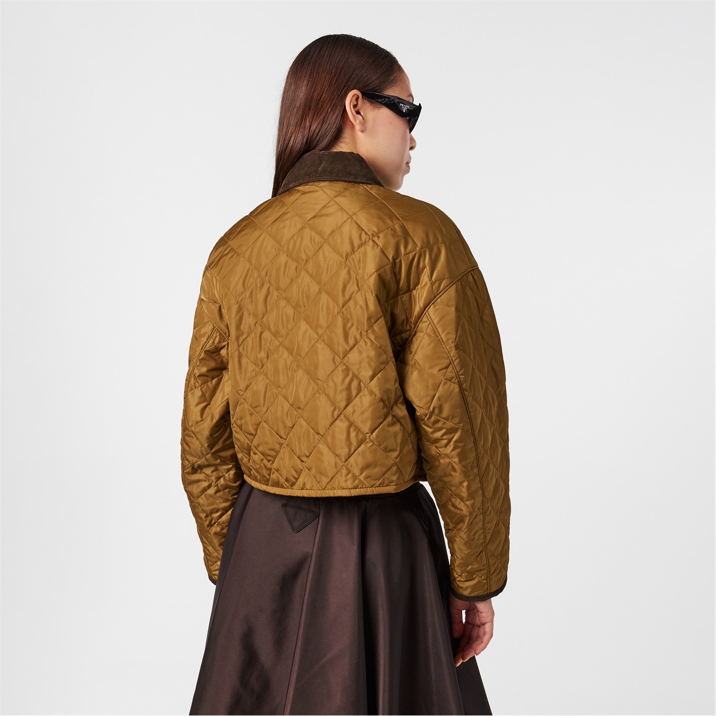 PRADA | Women's Cropped Quilted Jacket | Women | Sughero | Flannels