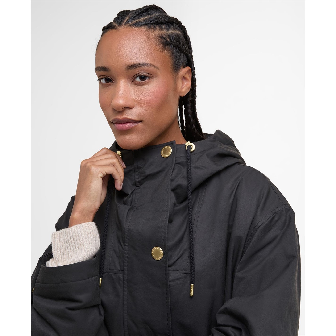 Barbour | Women's Dena Showerproof Hooded Long Sleeve Full Zip Rain ...