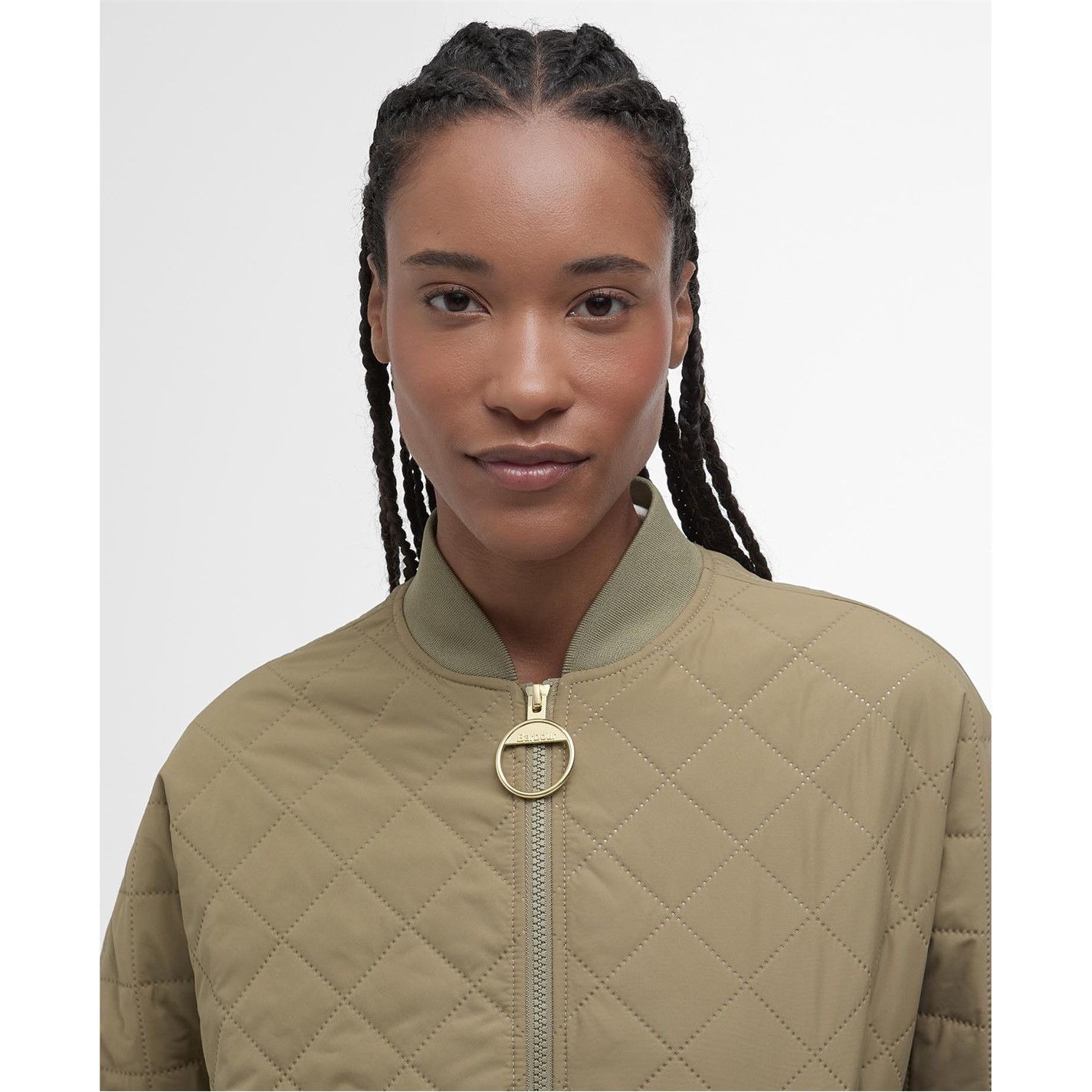 Barbour | Women's Emlyn Quilted Wind Resistant Long Sleeve Bomber ...