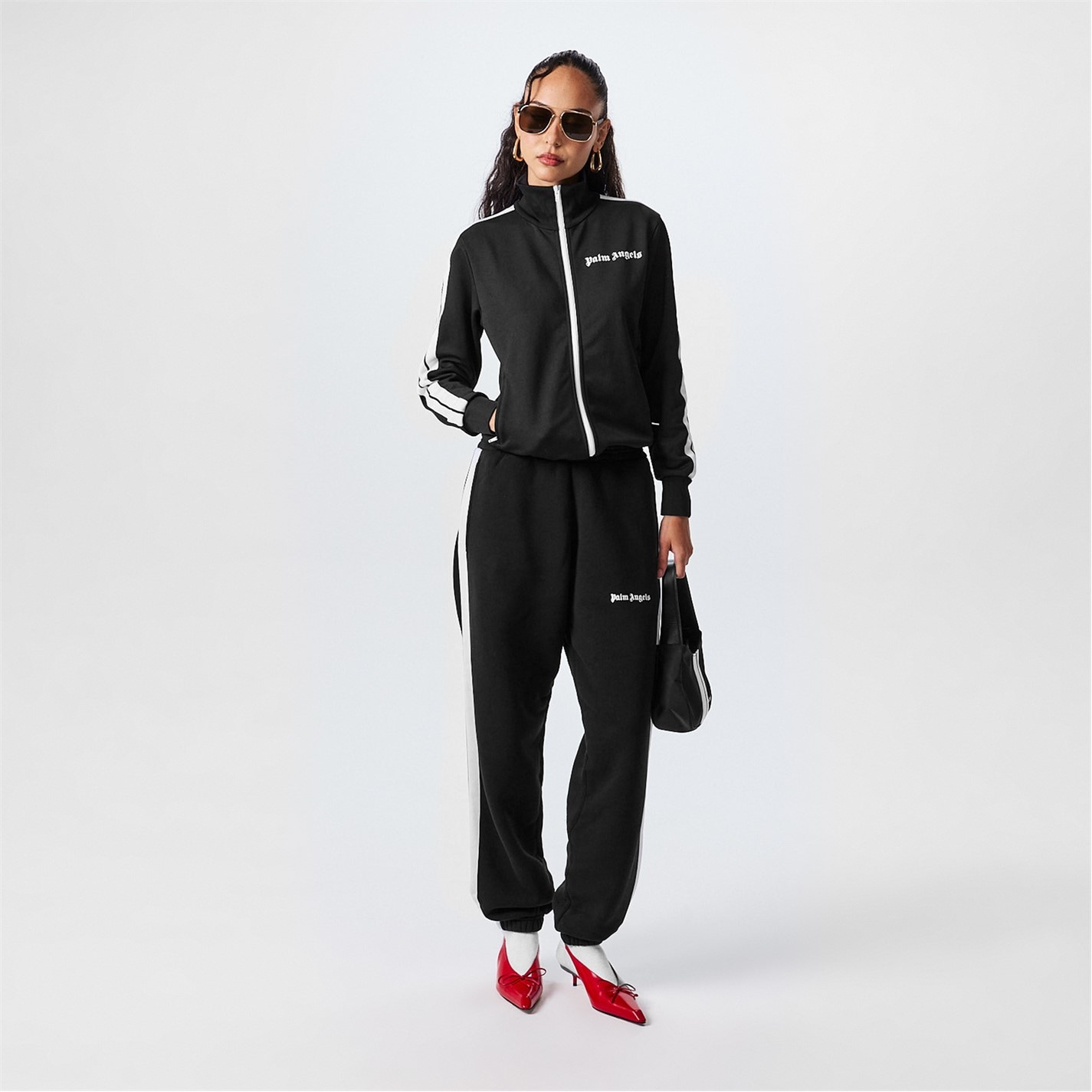 PALM ANGELS | Classic Logo Tracksuit Bottoms | Women | Black/White ...