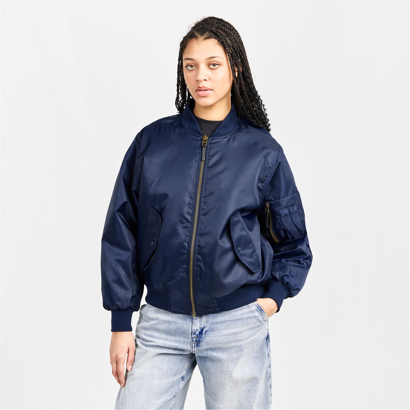 ANINE BING | Women's Front Zip Bomber Jacket | Women | Bomber Jackets ...