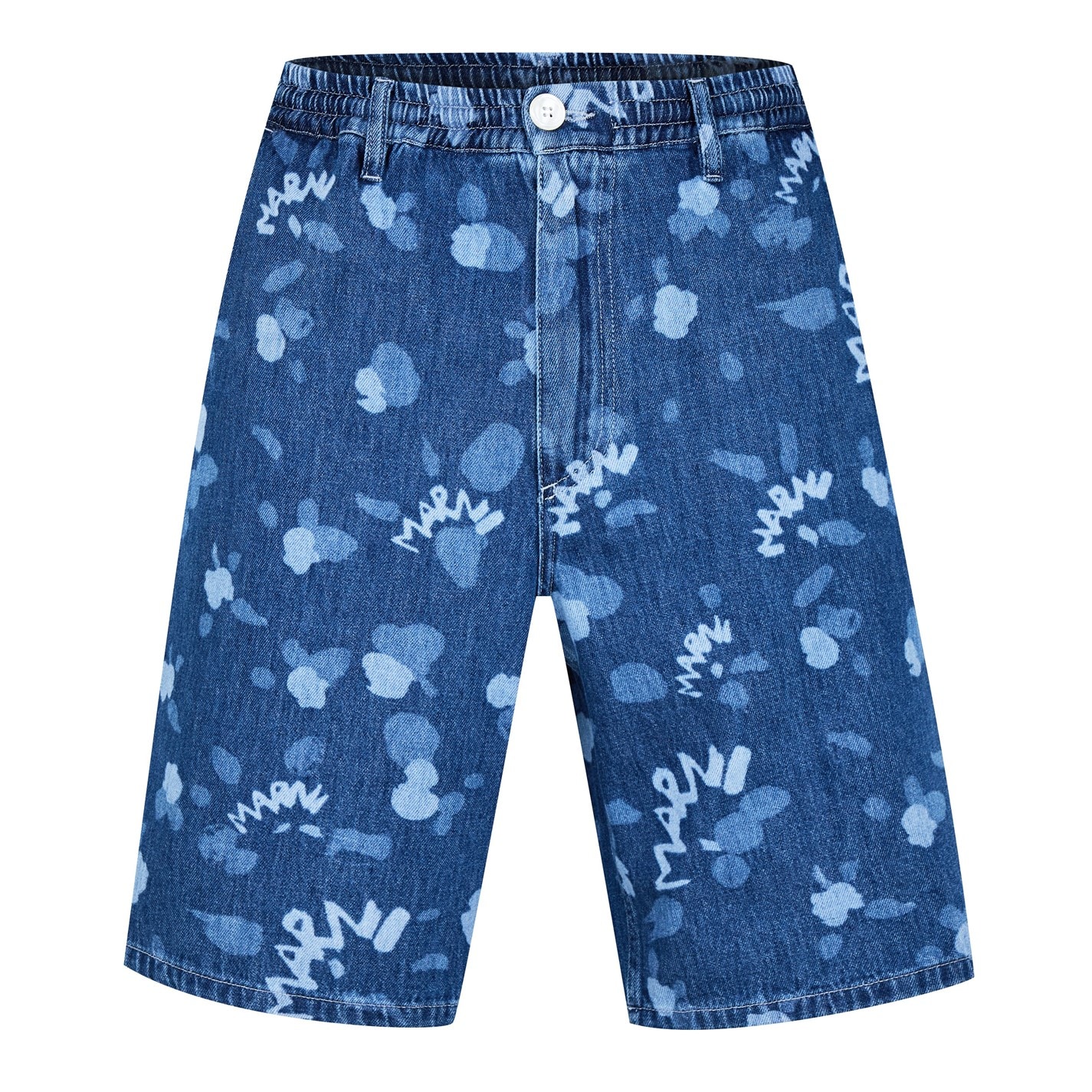 MARNI | Dripping Lightweight Denim Shorts | Men | Blue | Flannels