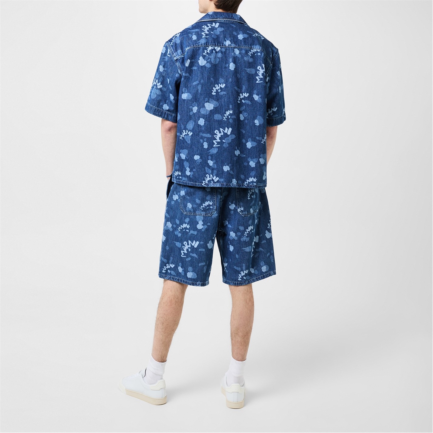 MARNI | Dripping Lightweight Denim Shorts | Men | Blue | Flannels