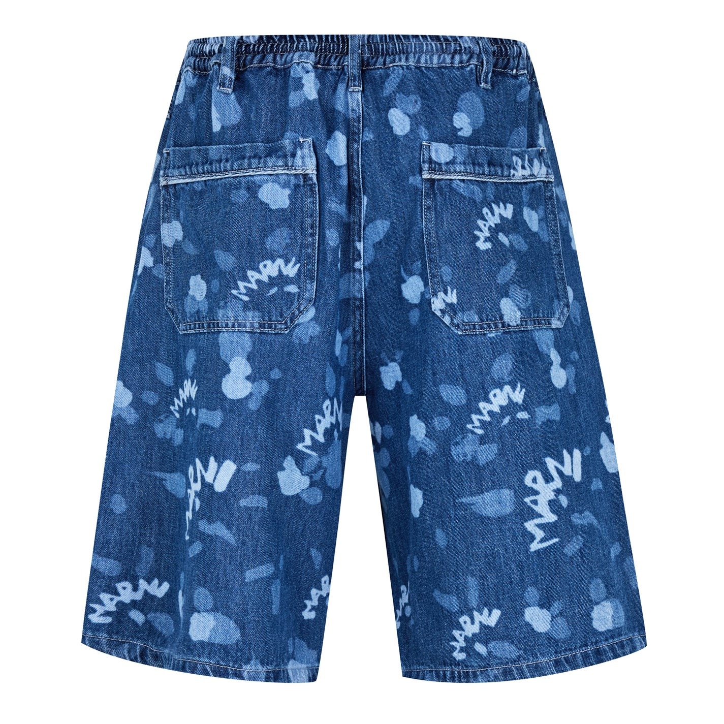 MARNI | Dripping Lightweight Denim Shorts | Men | Blue | Flannels