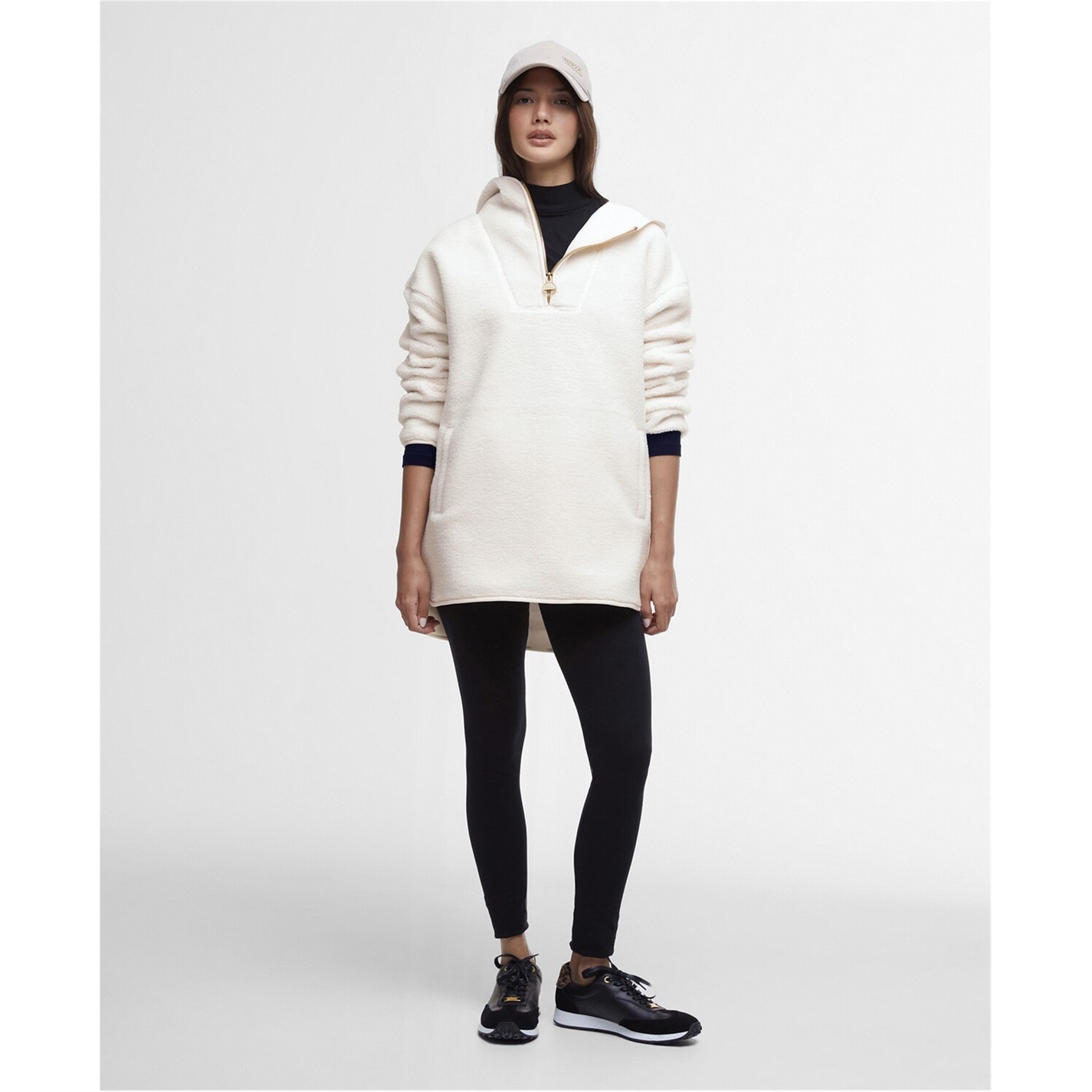 Barbour International | Boston Fleece | Women | 1/4 Zip Pile Fleece ...
