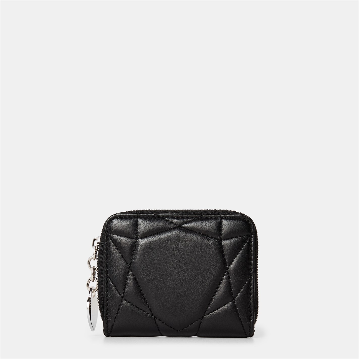 TIFFANY | Women's Pad Zipped Coin Purse | Unisex | Black | Flannels