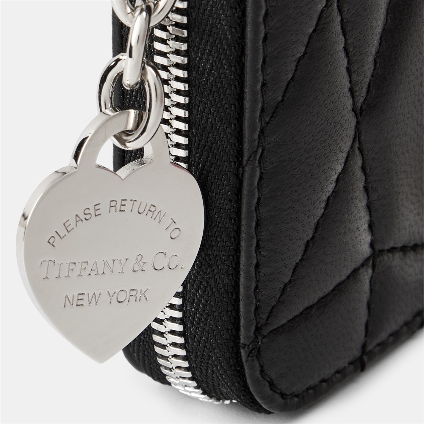 TIFFANY | Women's Pad Zipped Coin Purse | Unisex | Black | Flannels
